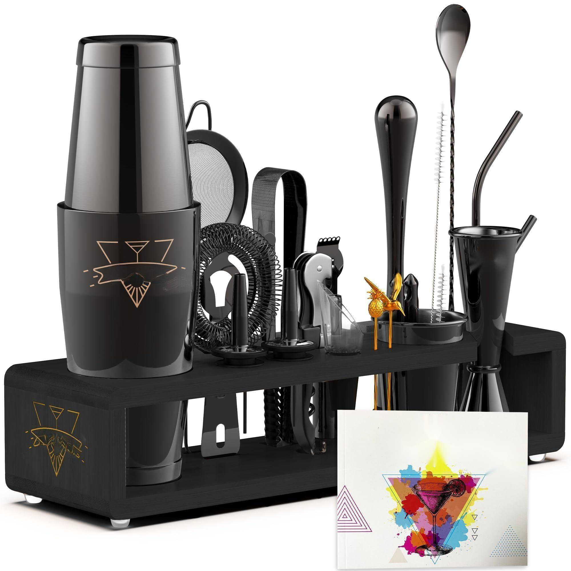 Mint Pantry Elite Mixology Bartender Kit 20-Piece Boston Cocktail ...