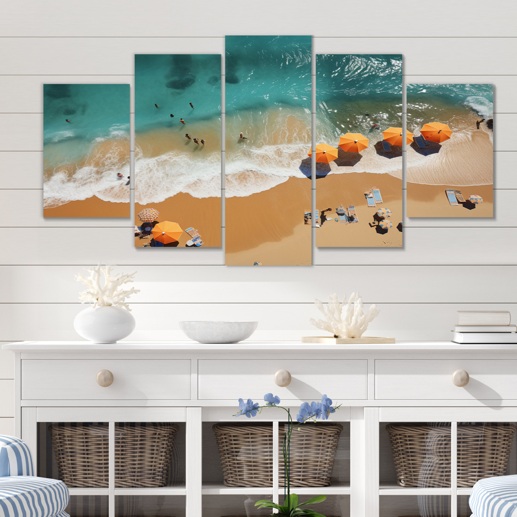 Dovecove Beach Surfers Paradise II - Nautical & Beach Metal Wall Decor ...