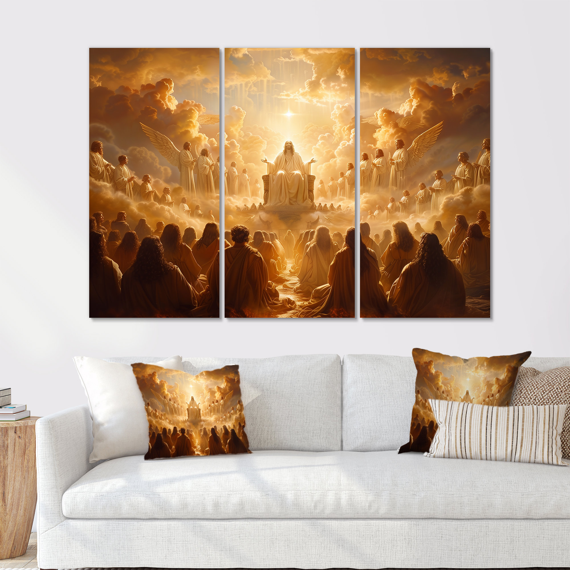 Astoria Grand Yellow White Religious Followers With Jesus I - Religious ...