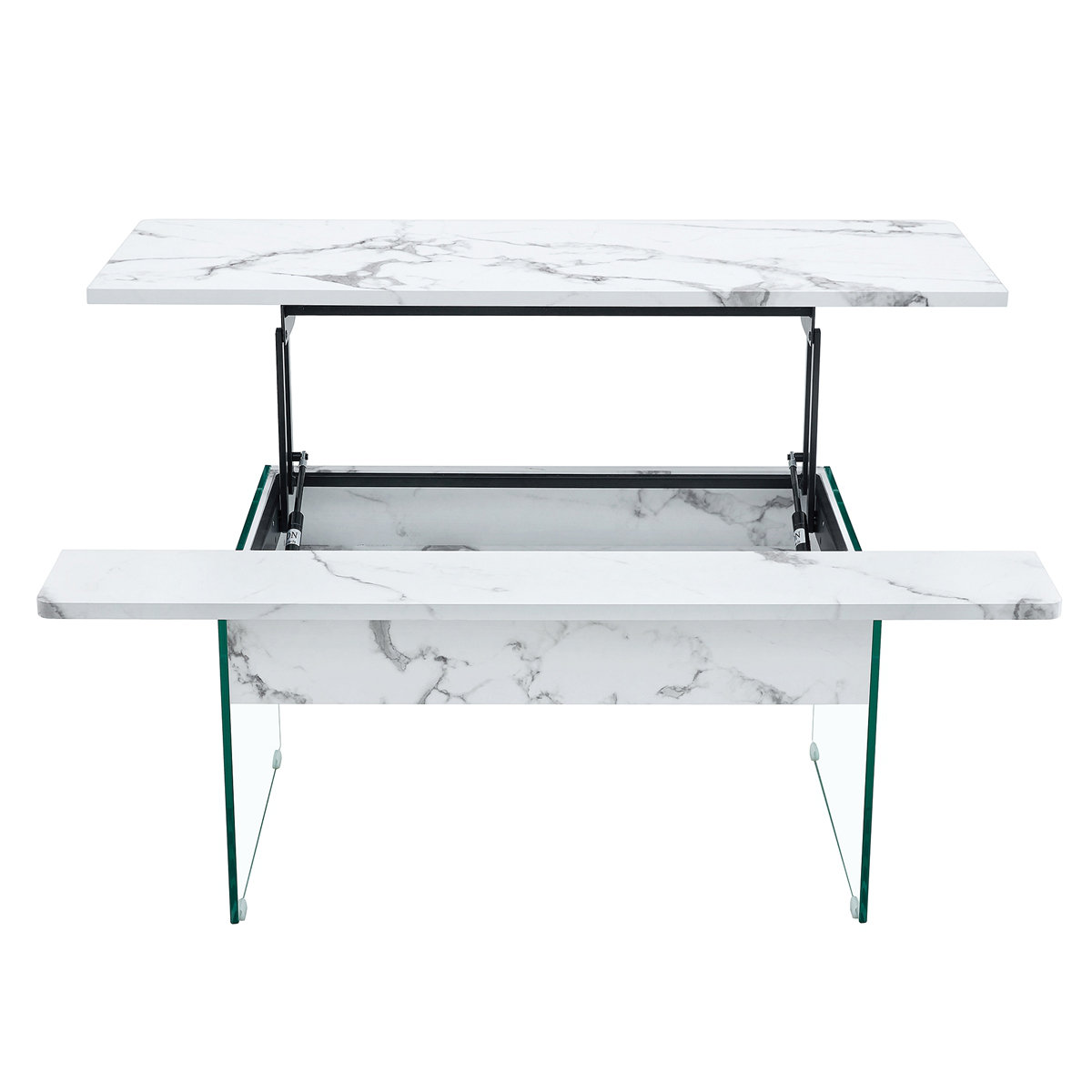 Ebern Designs Versatile Lift-Top Coffee Table with Hidden Storage for ...