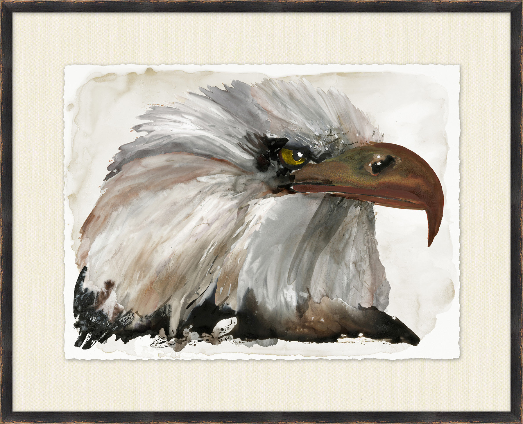 Wendover Art Group Bald Eagle 1 - Picture Frame Painting on Paper | Wayfair