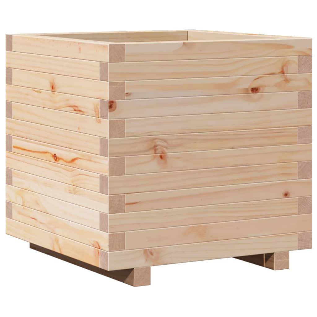 Latitude Run® Garden Planter Natural Pine Solid Pinewood | Wayfair