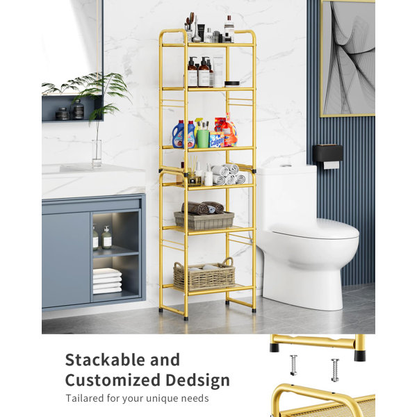 Mercer41 3-Tier Heavy Duty Metal Mesh Shelving Unit Storage Rack ...