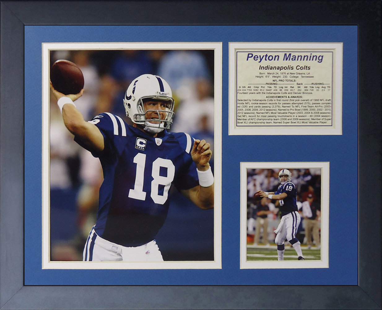 Legends Never Die Peyton Manning Colts - Home Framed Memorabilia ...