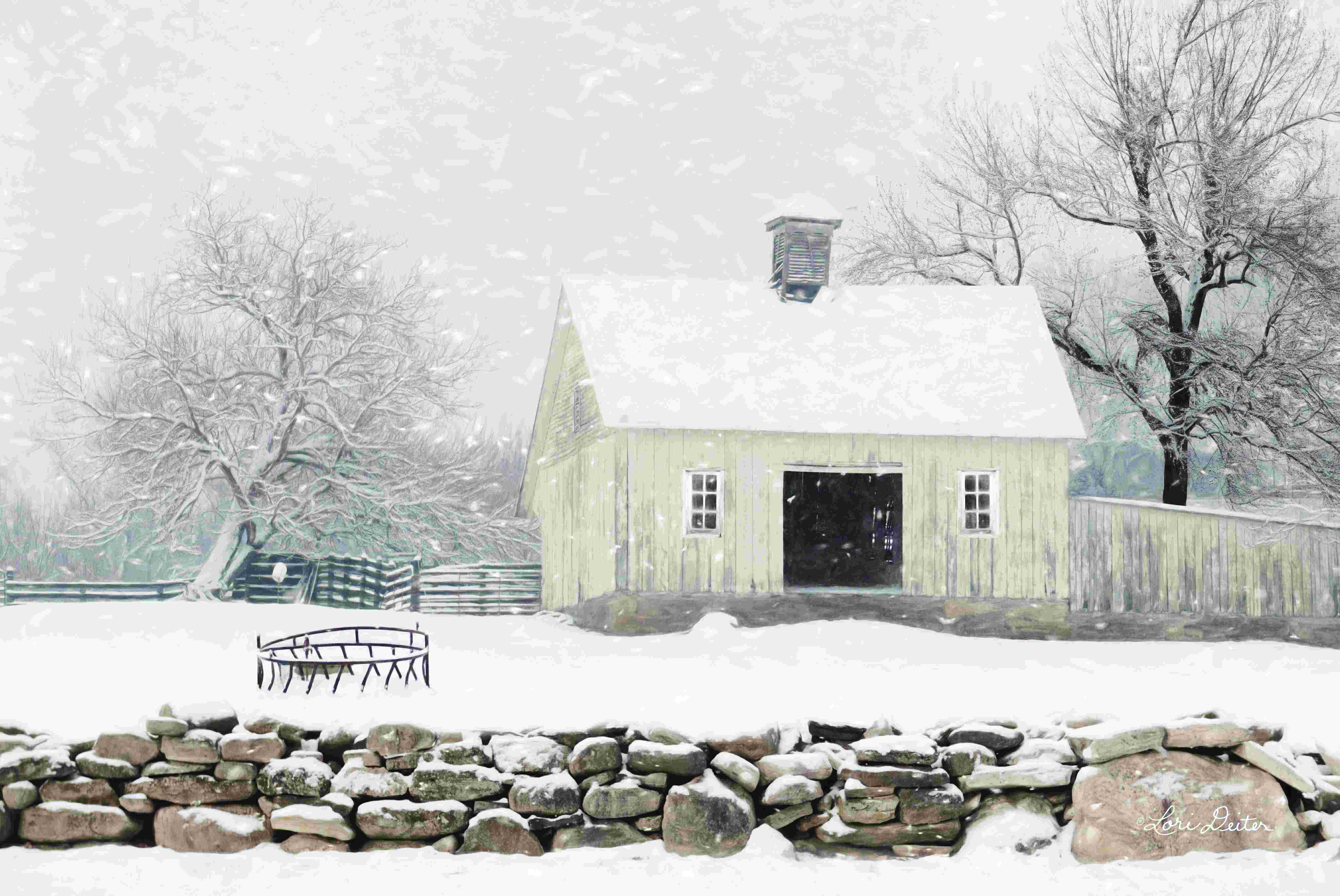 Gracie Oaks Virginia Snow Storm - Wrapped Canvas Painting | Wayfair