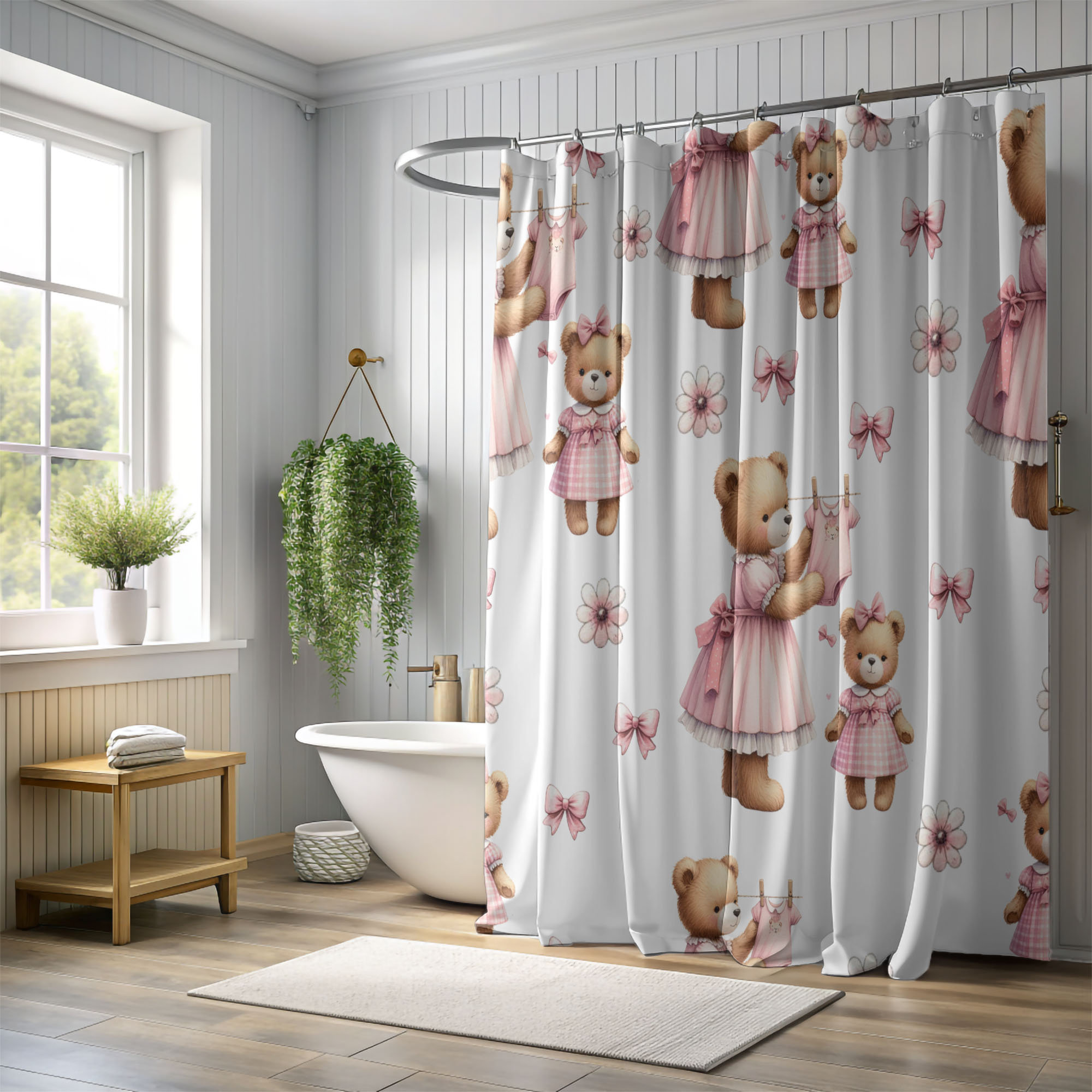 East Urban Home Maternal Hug - Premium Shower Curtain 214 | Wayfair