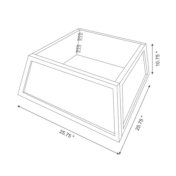 Glitzhome Wooden Trapezoid Christmas Trees Collar & Reviews | Wayfair