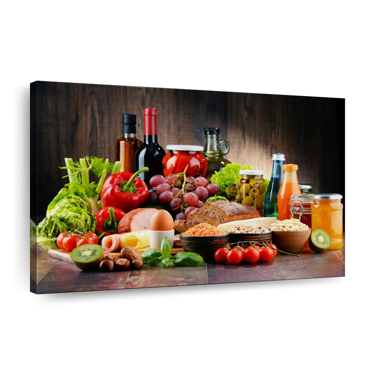 Gracie Oaks Variety Of Organic Foods Canvas Print On Canvas Print ...