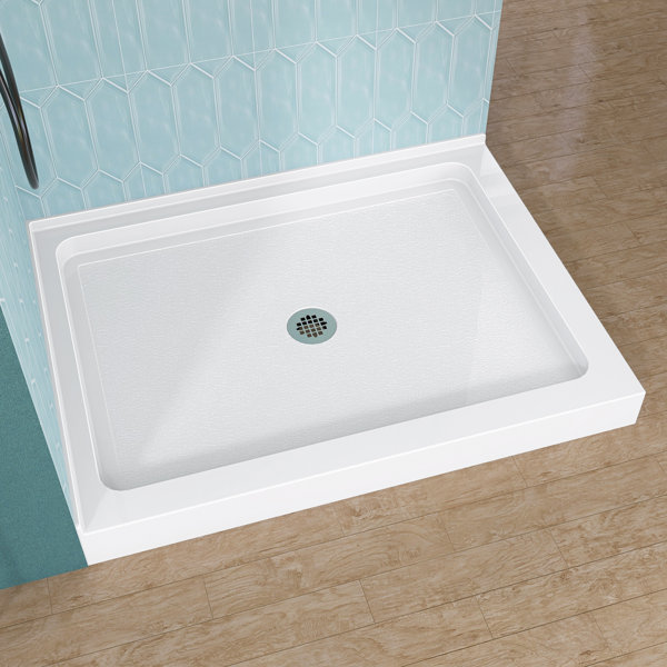 Ogonbrick 48 In. X 36 In. Acrylic Single Threshold Shower Base Alcove ...