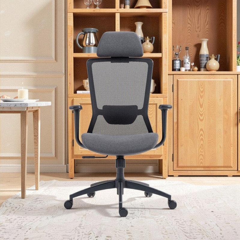Inbox Zero Ergonomic High-Back Mesh Office Chair With Dynamic Lumbar ...