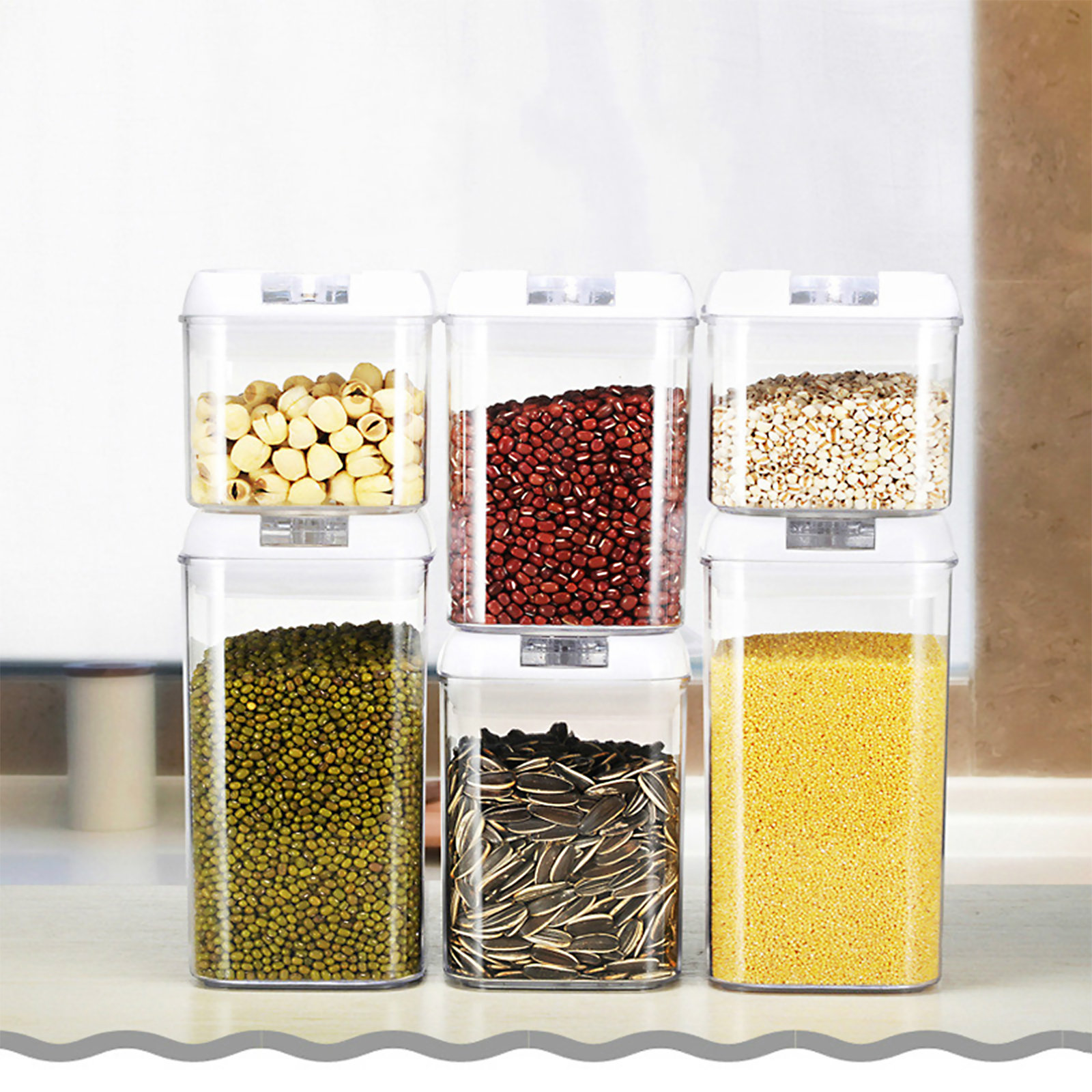 Prep & Savour Food Storage Container 7 Container Food Storage Set ...