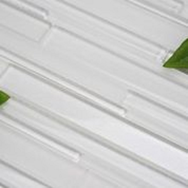 MatrixStoneUSA Simply 12" x 13" Glass Linear Wall Tile & Reviews | Wayfair