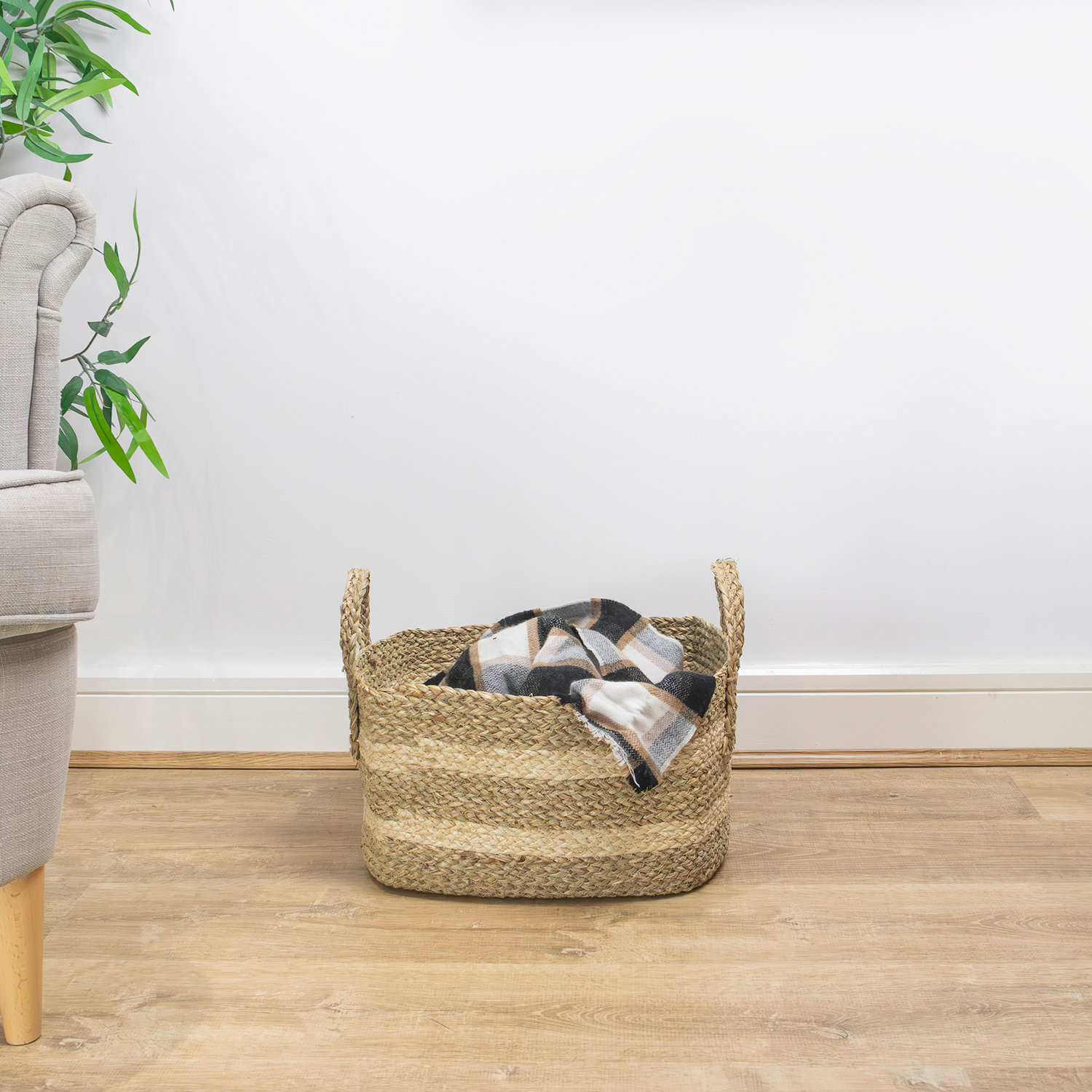 Bloomsbury Market Palma Medium Natural Rectangular Storage Baskets ...