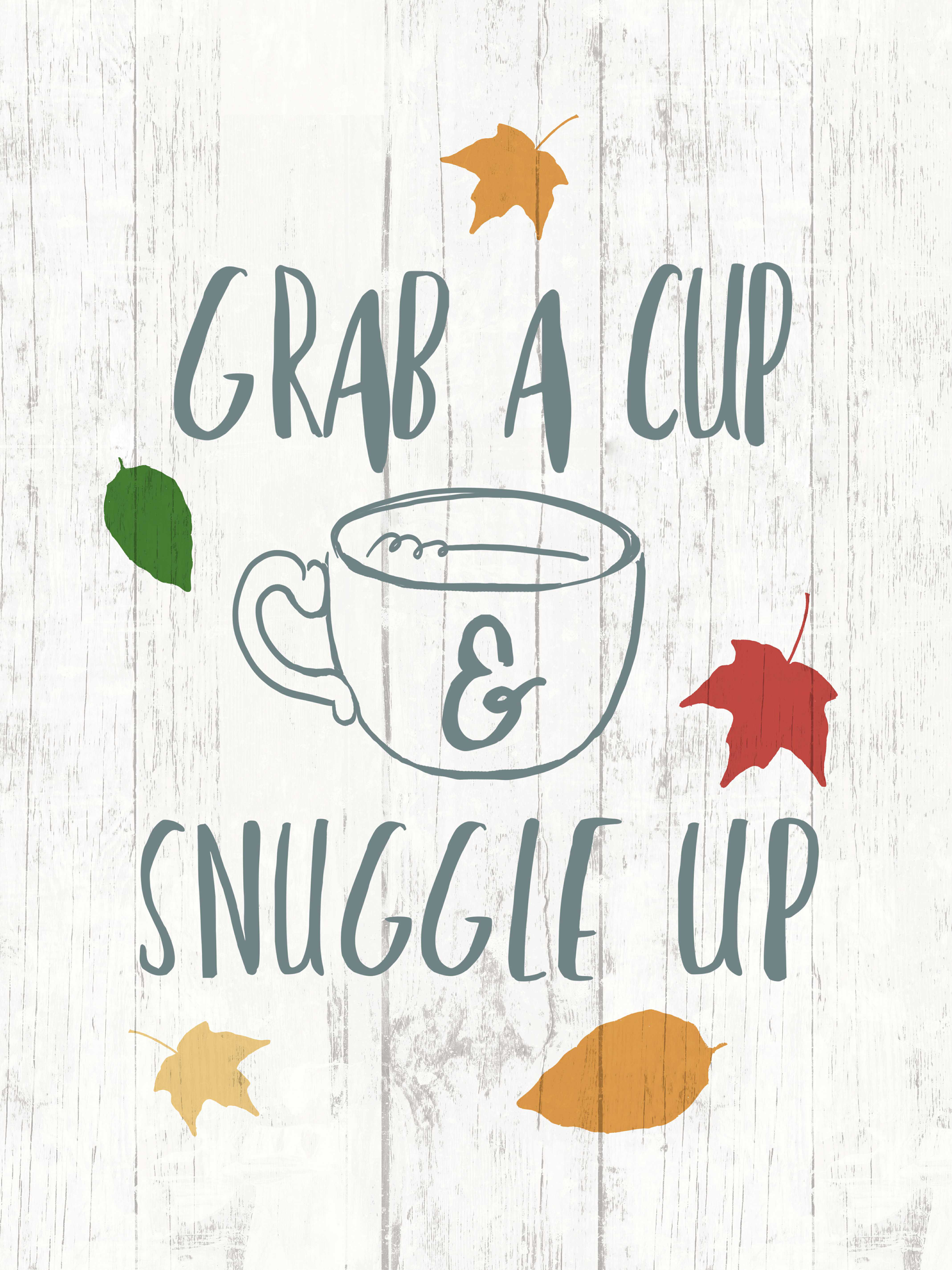 Trinx Grab Cup Snuggle up - Wrapped Canvas Print | Wayfair