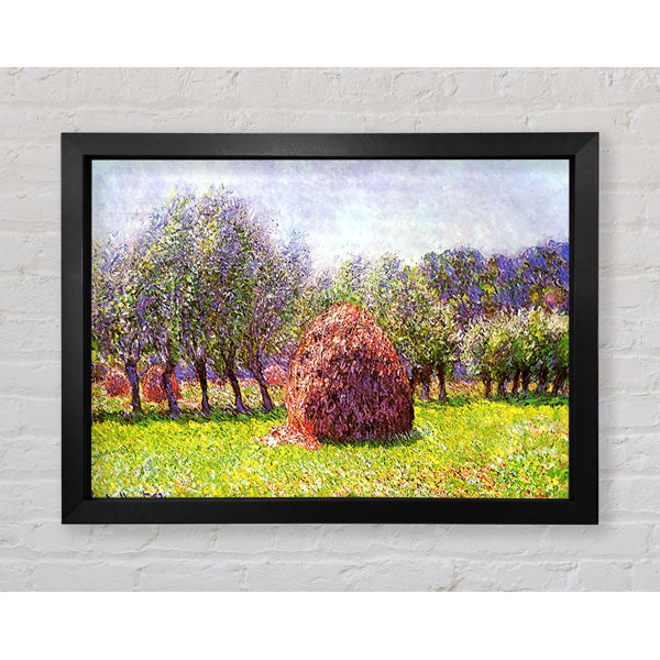 Bright Star Heap Of Hay In The Field by Claude Monet - Single Picture ...