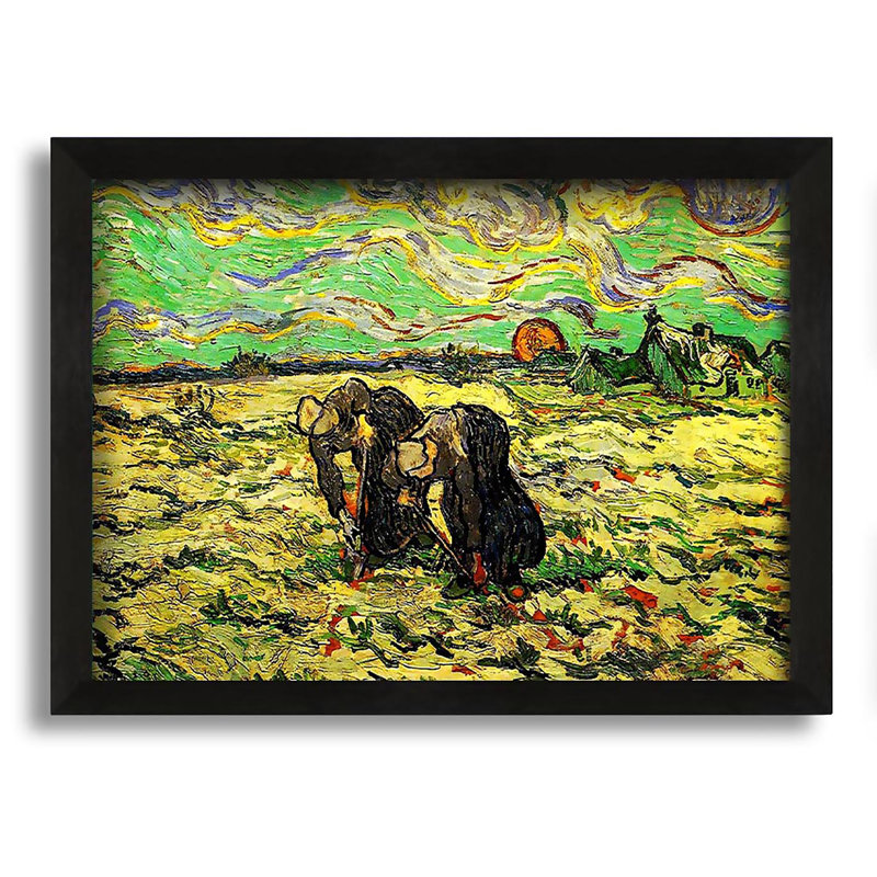 ClassicLiving Van Gogh Two Peasant Women Digging in Field with Snow ...