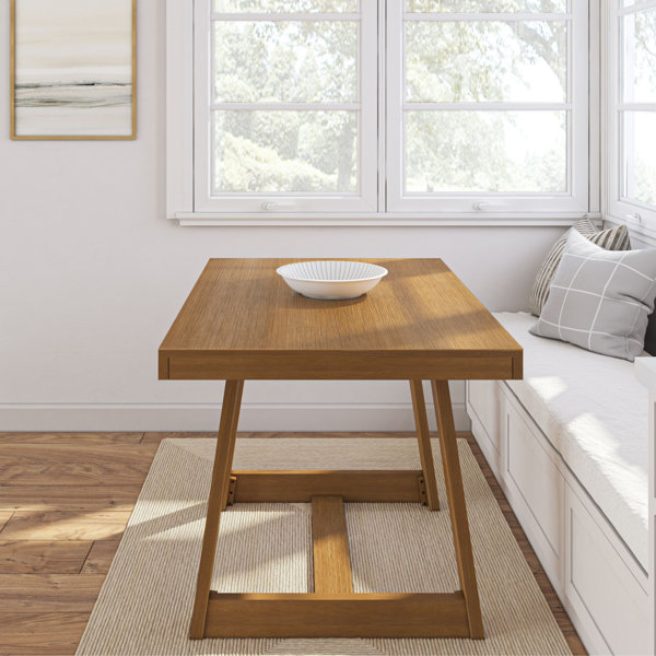 Wade Logan® Linzy Solid Wood Dining Table & Reviews | Wayfair