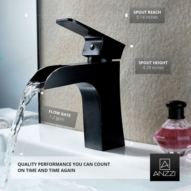 ANZZI Forza Single Hole Faucet Single-handle Bathroom Faucet & Reviews ...