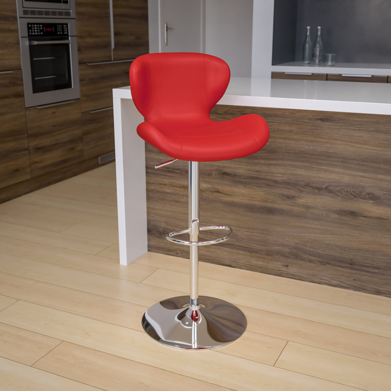 Orren Ellis Oakgrove Swivel Adjustable Height Bar Stool & Reviews | Wayfair