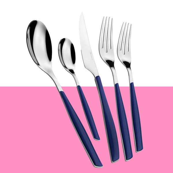 Bugatti Italy Glamour 5 Piece 18/10 Stainless Steel Flatware Set ...