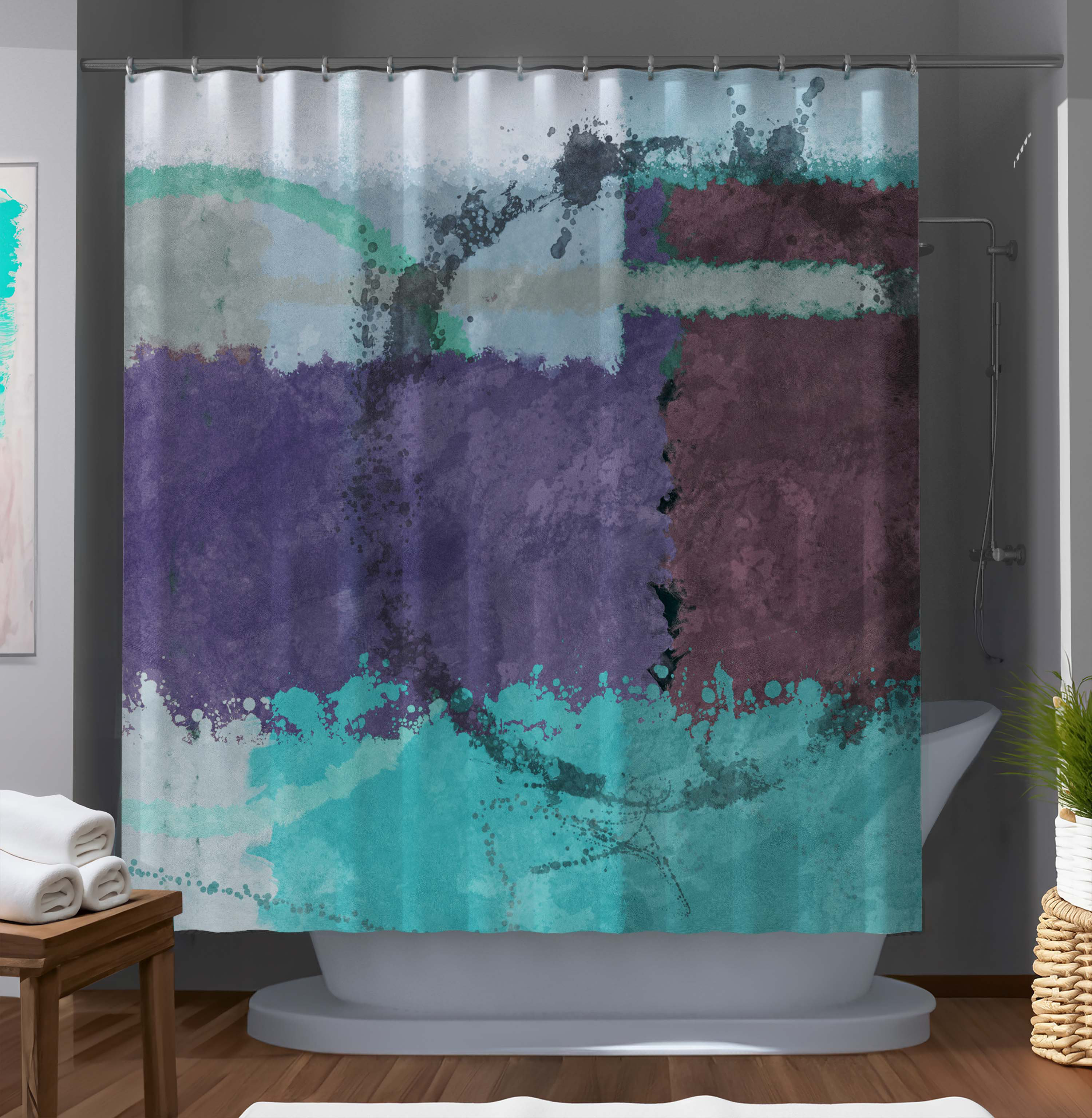 East Urban Home Giggle Invincible Shower Curtain | Wayfair