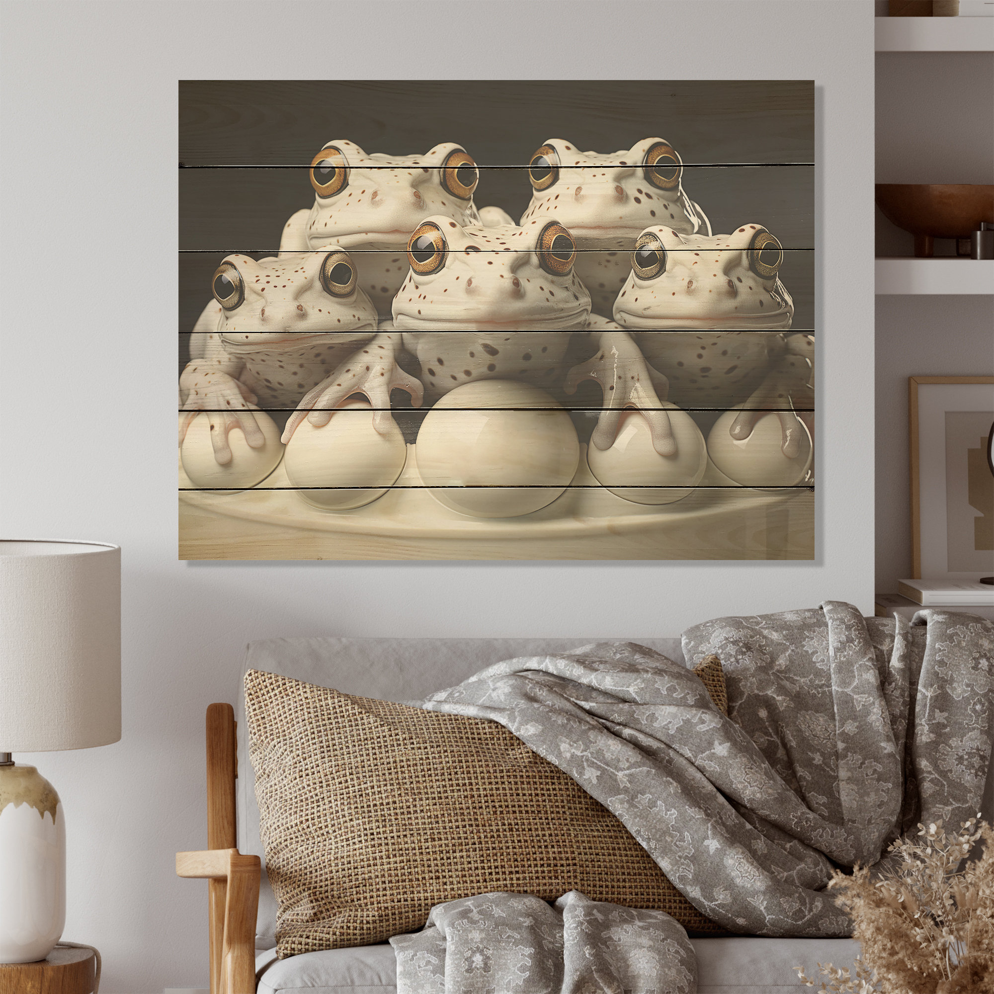 August Grove Minimalist Frog Essence I - Frogs & Toads Wood Wall Art On ...