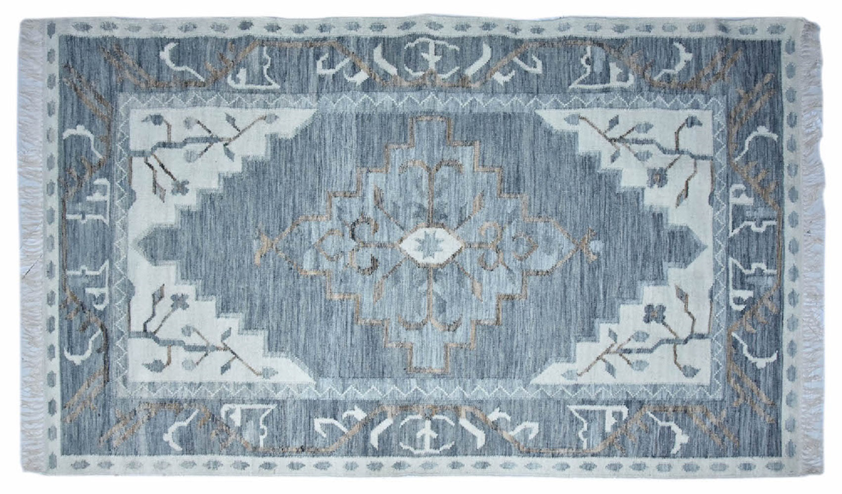 Alcott Hill® Kristine Hand-Knotted Wool/Cotton Gray Area Rug | Wayfair