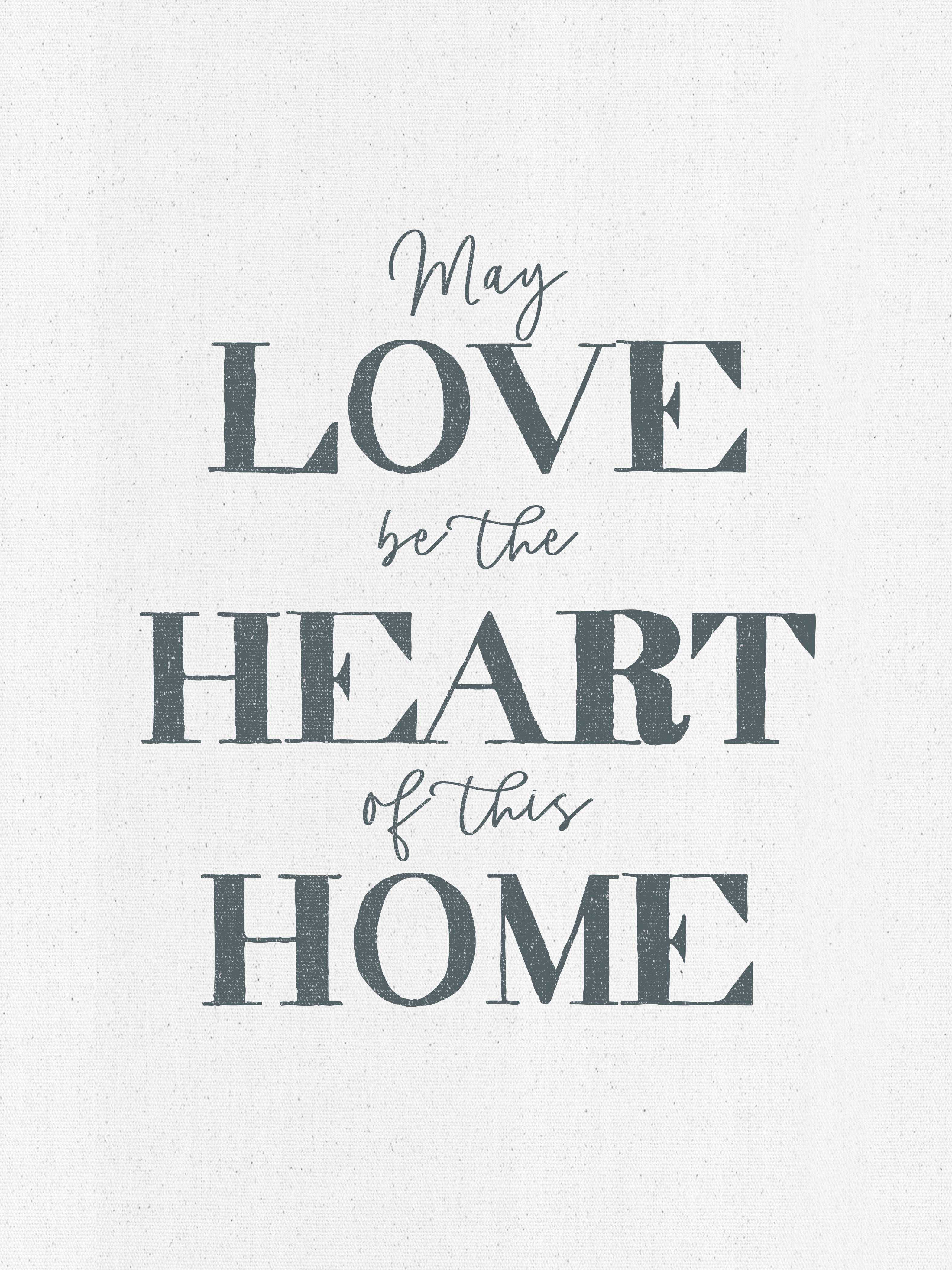 Trinx May Love Home - Wrapped Canvas Textual Art | Wayfair