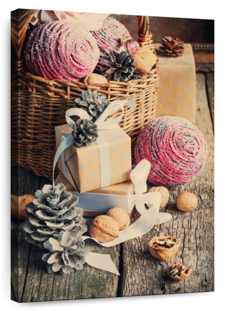 The Holiday Aisle® Lelend Christmas Basket | Wayfair