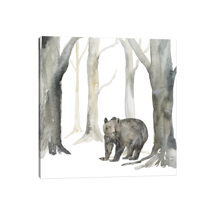 Bless international Winter Forest Bear Framed by Tara Reed Print | Wayfair