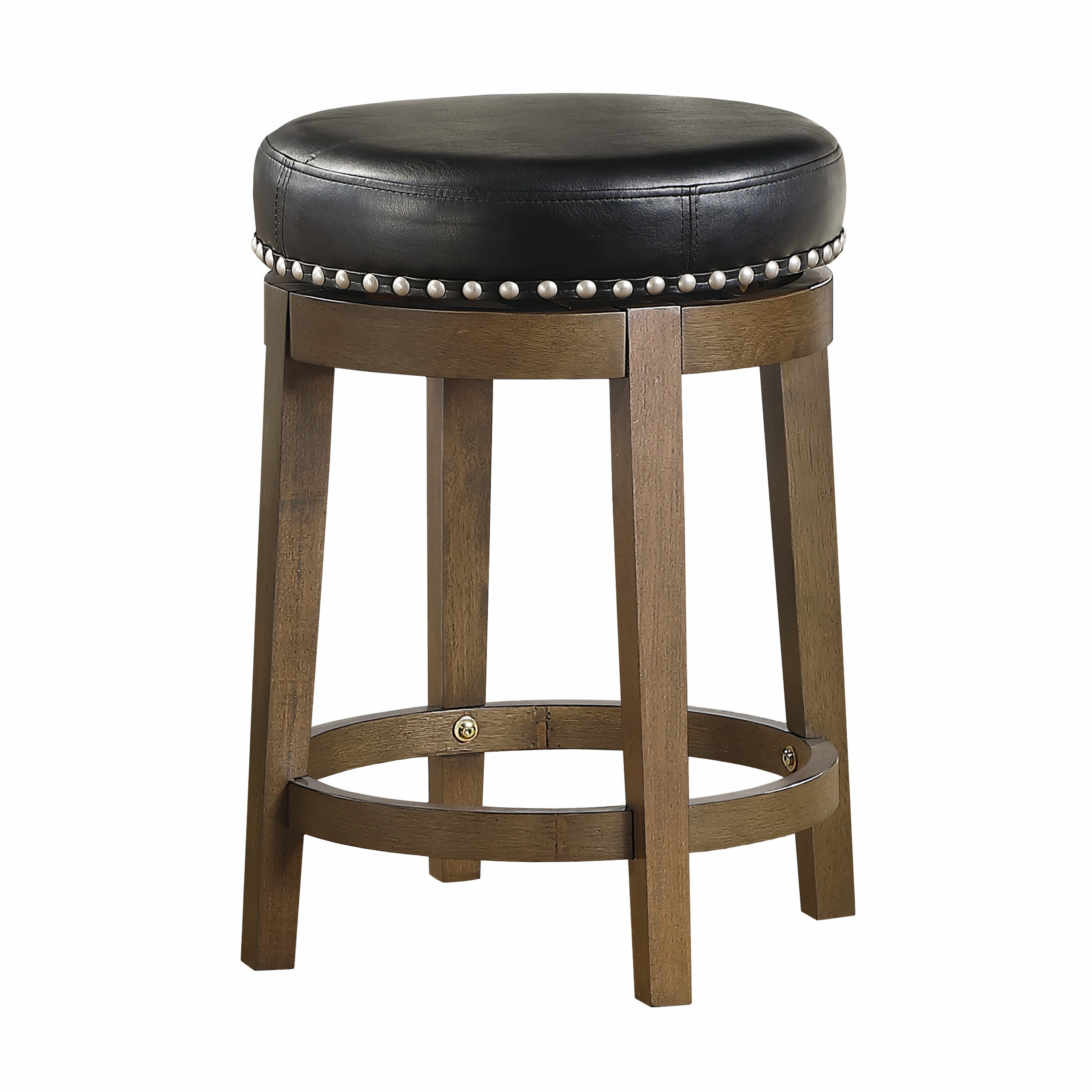 Ophelia & Co. Hassanah Swivel Solid Wood Short & Counter Stool | Wayfair