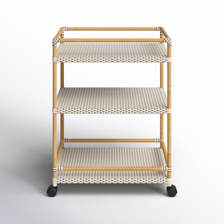Birch Lane™ Ellie Bar Cart with Metal Outer Material & Reviews | Wayfair