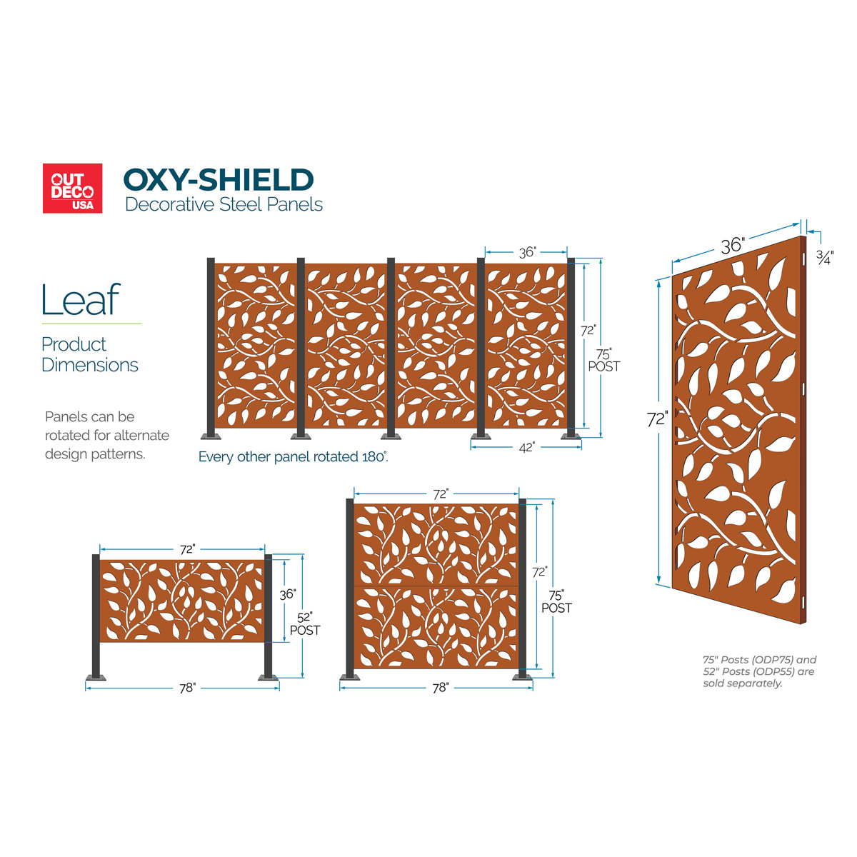OUTDECO Steel Leaf Decorative Panel & Reviews | Wayfair