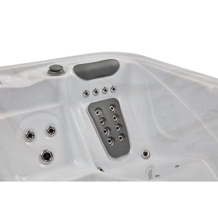 Luxury Spas 240 Volt 68 - Jet Acrylic Rectangle Hot Tub with Ozonator ...