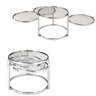 Ivy Bronx Contemporary And Glass Nesting Coffee Table, 3 Extendable ...