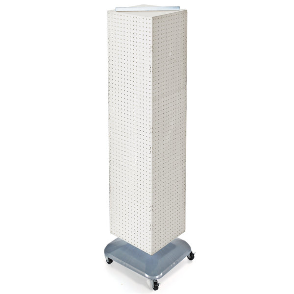 Azar Displays Four-Sided Pegboard Tower Floor Display on Revolving ...