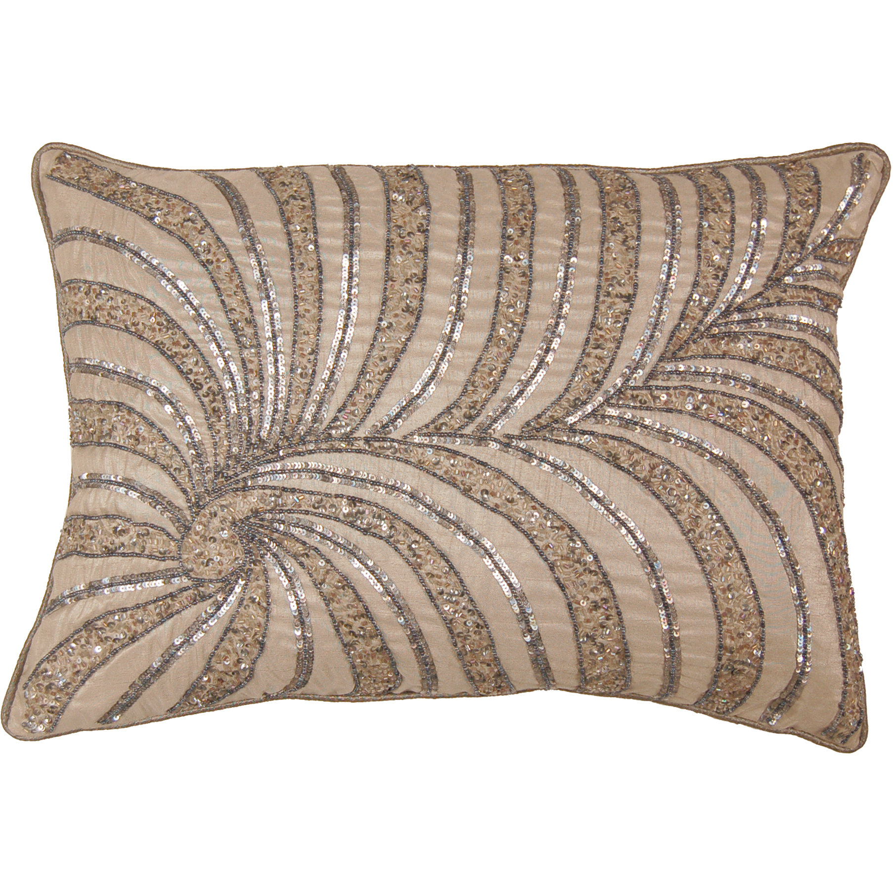India's Heritage Glitz Sequin Work Throw Pillow Cover & Insert | Wayfair