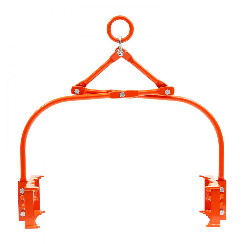 VEVOR 24in Stone Lifting Tongs 2 Claw Steel Rock Tongs Swivel Log ...