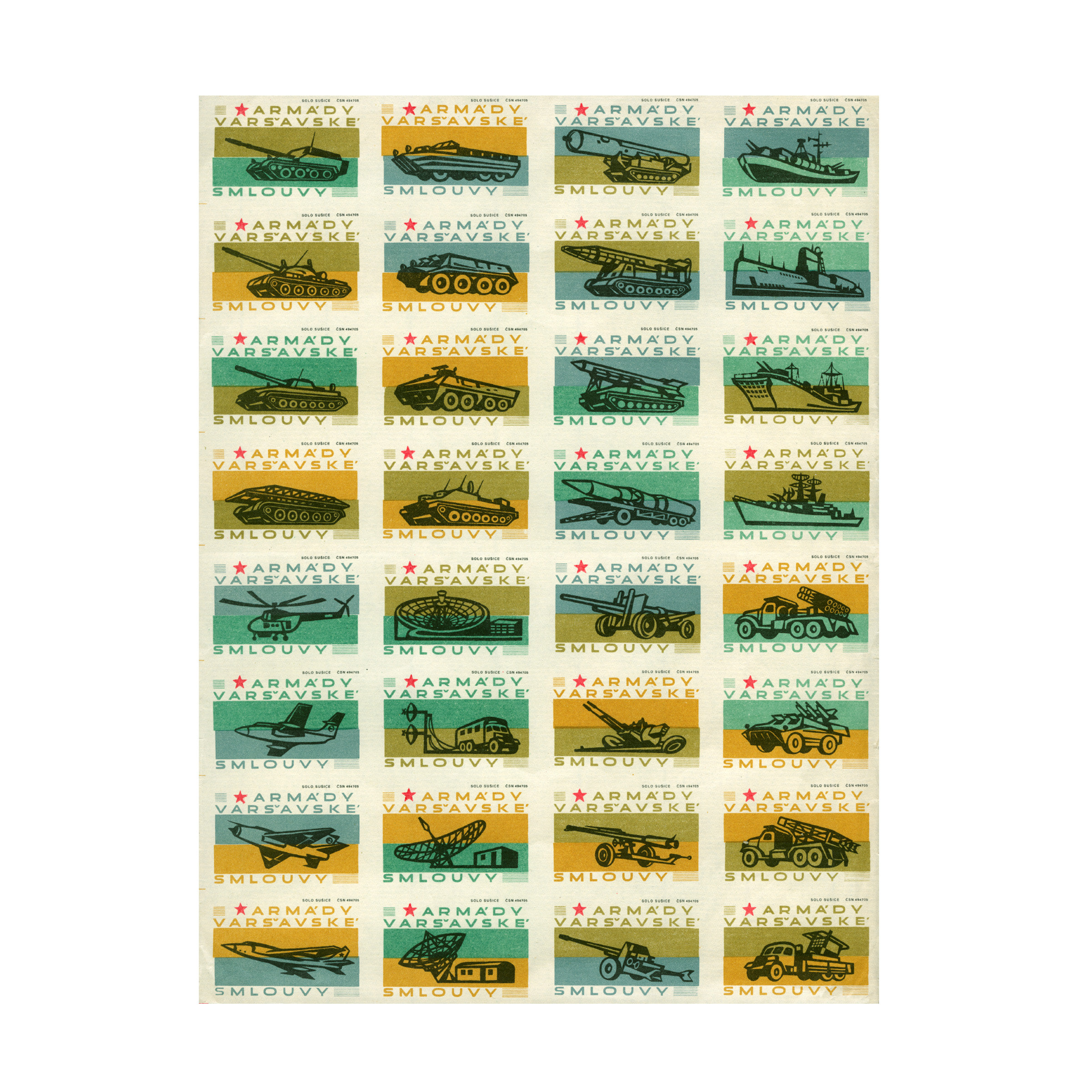 Williston Forge Warsaw Pact Forces Safety Match Sheet by Print ...