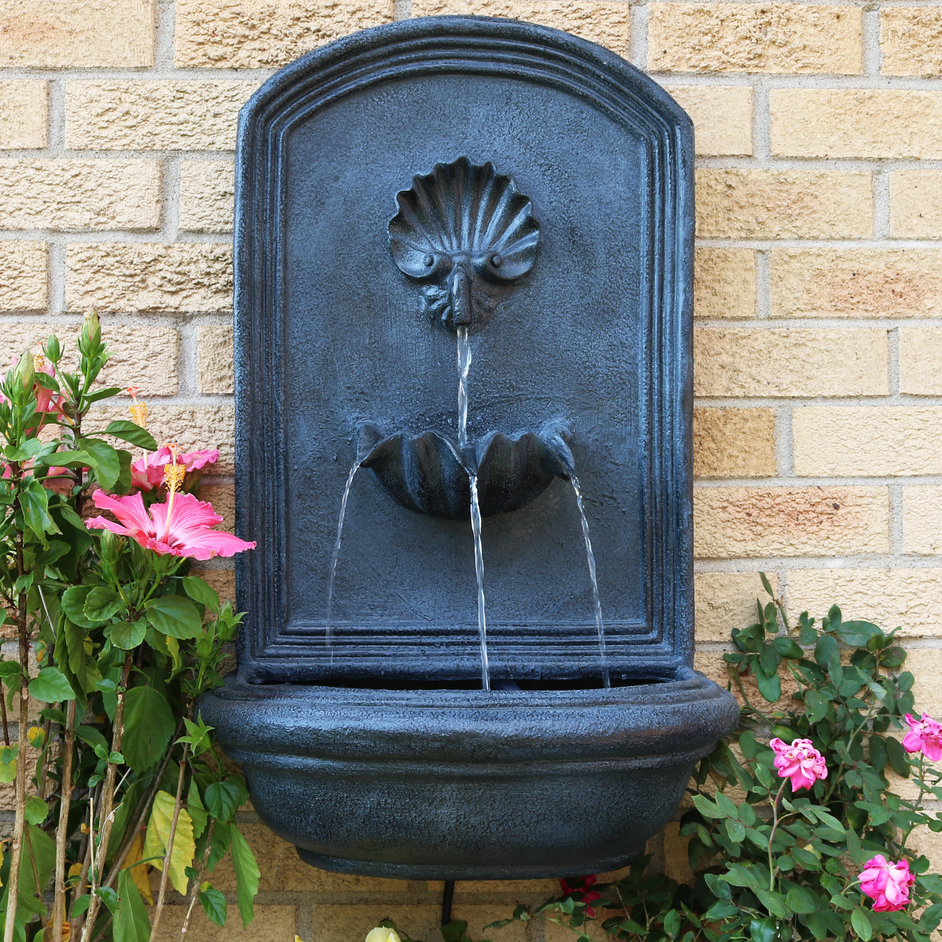 Astoria Grand Dunson Resin Solar Wall Fountain & Reviews - Wayfair Canada
