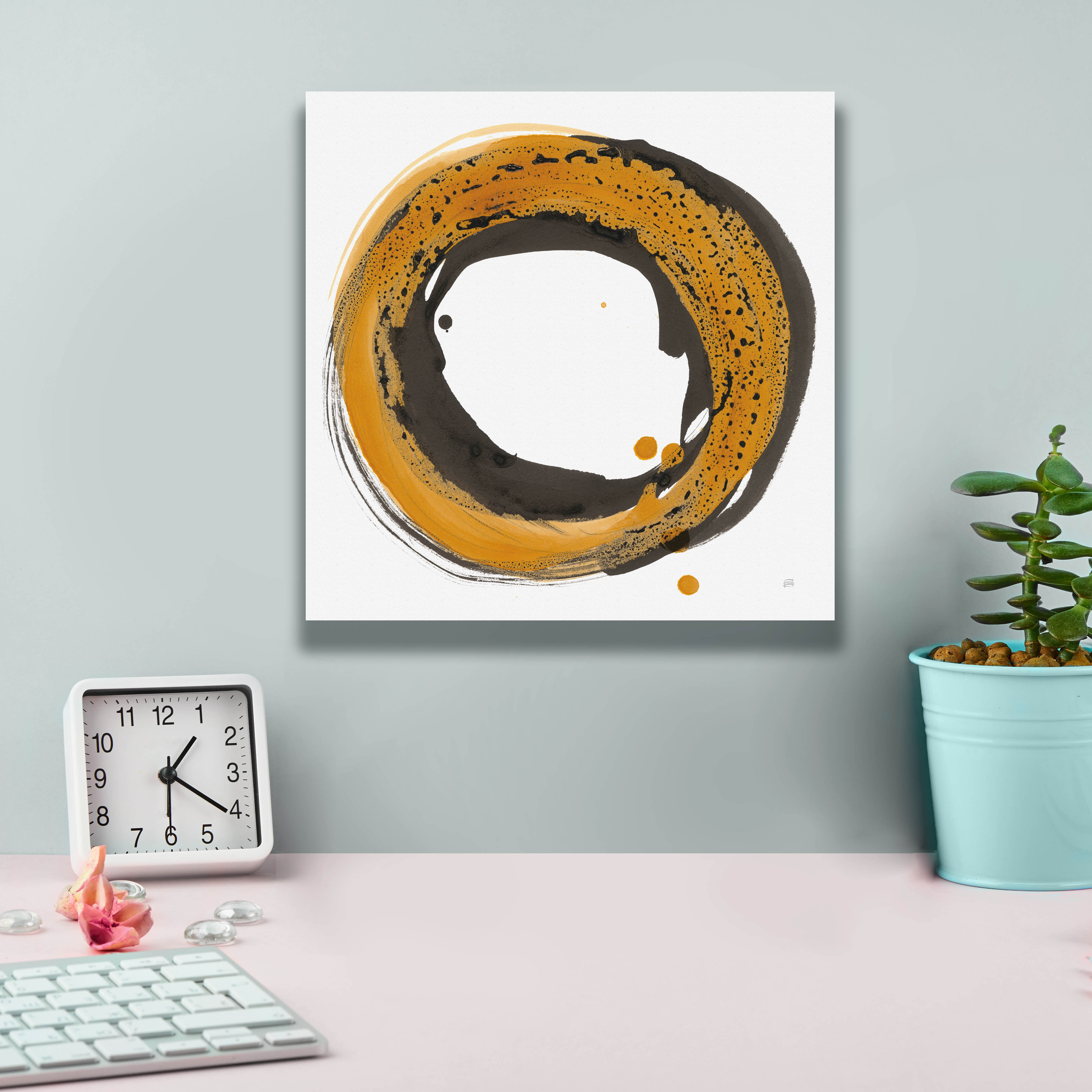 Wrought Studio™ Amber Enso 1' by Chris Paschke Canvas Wall Art | Wayfair