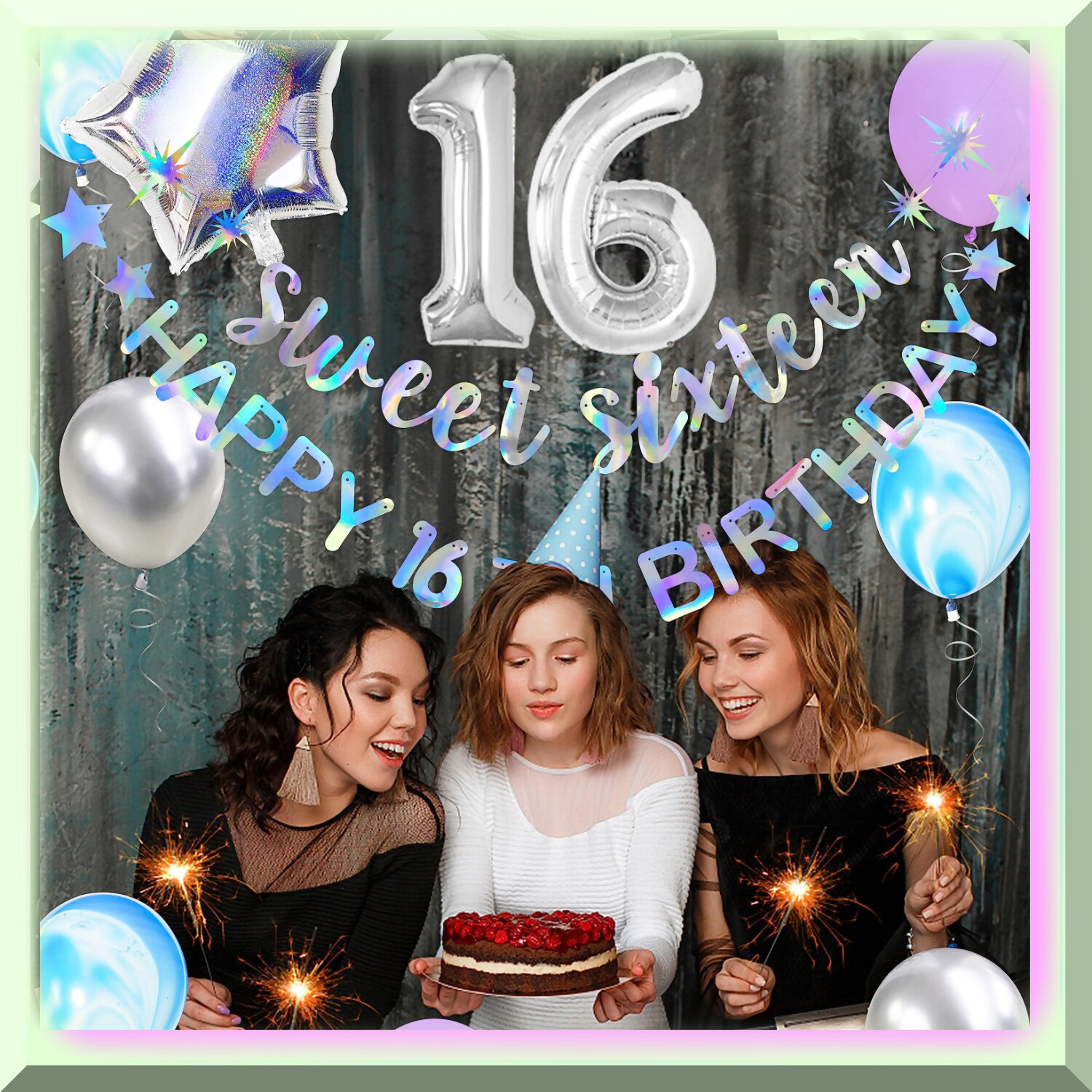 BRBCA Sparkling 21st Birthday Sash Blue F Letter | Wayfair