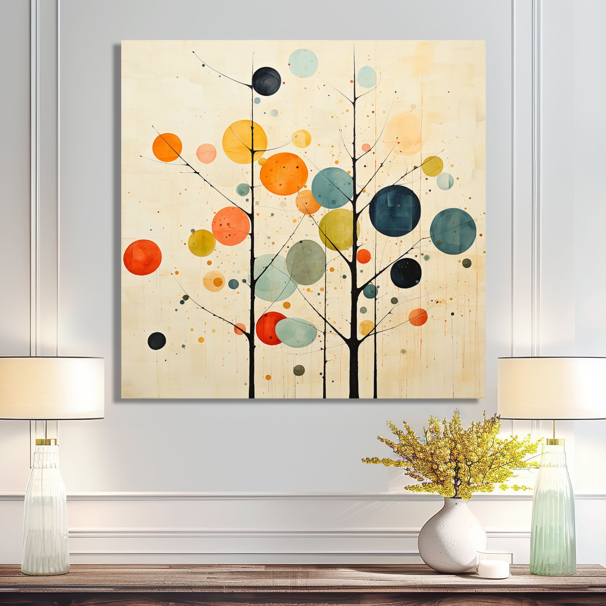 Red Barrel Studio® Beige Mid Century Minimalist Masterpiece ...