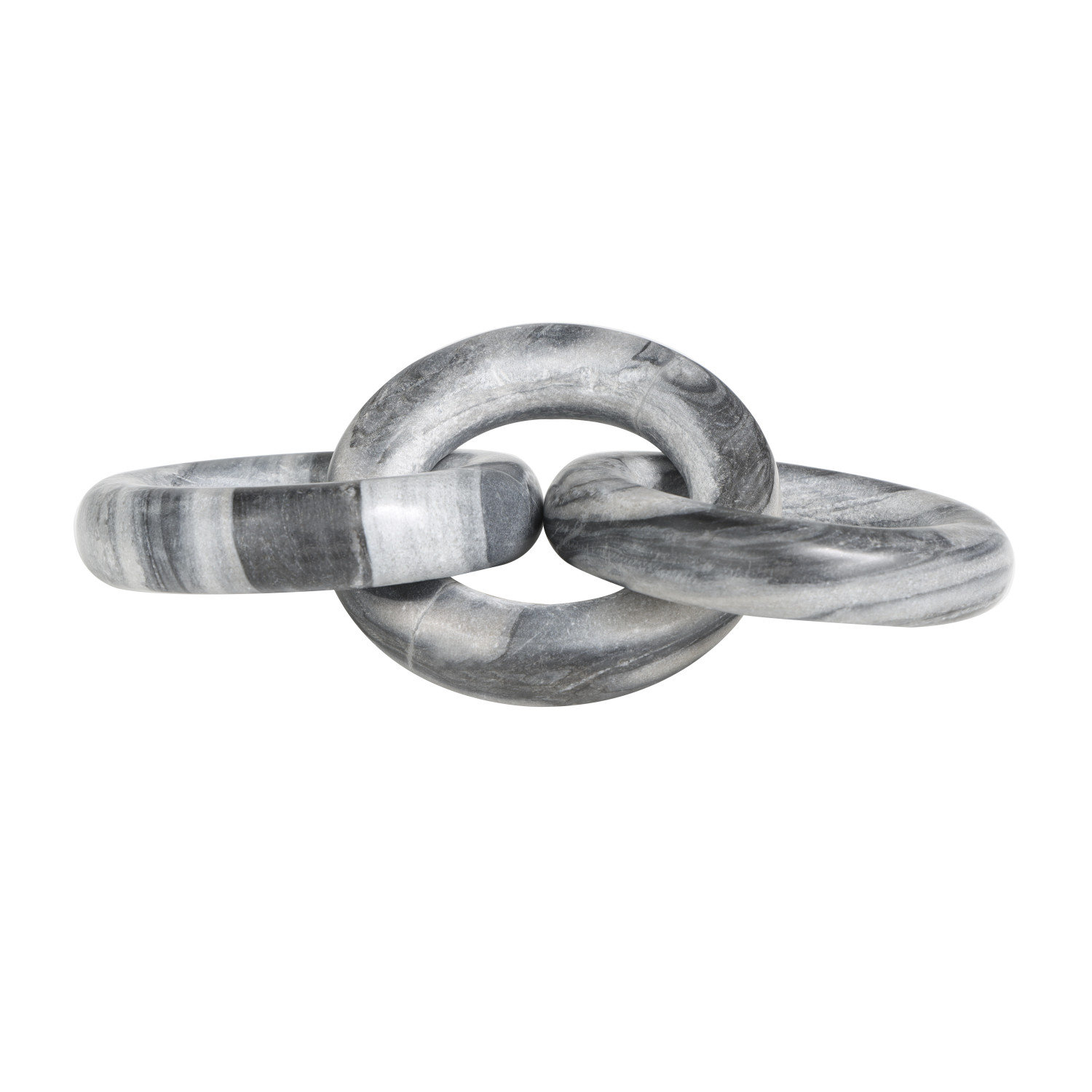 Wrought Studio™ Marble Handmade Chain Decorative Sculpture | Wayfair