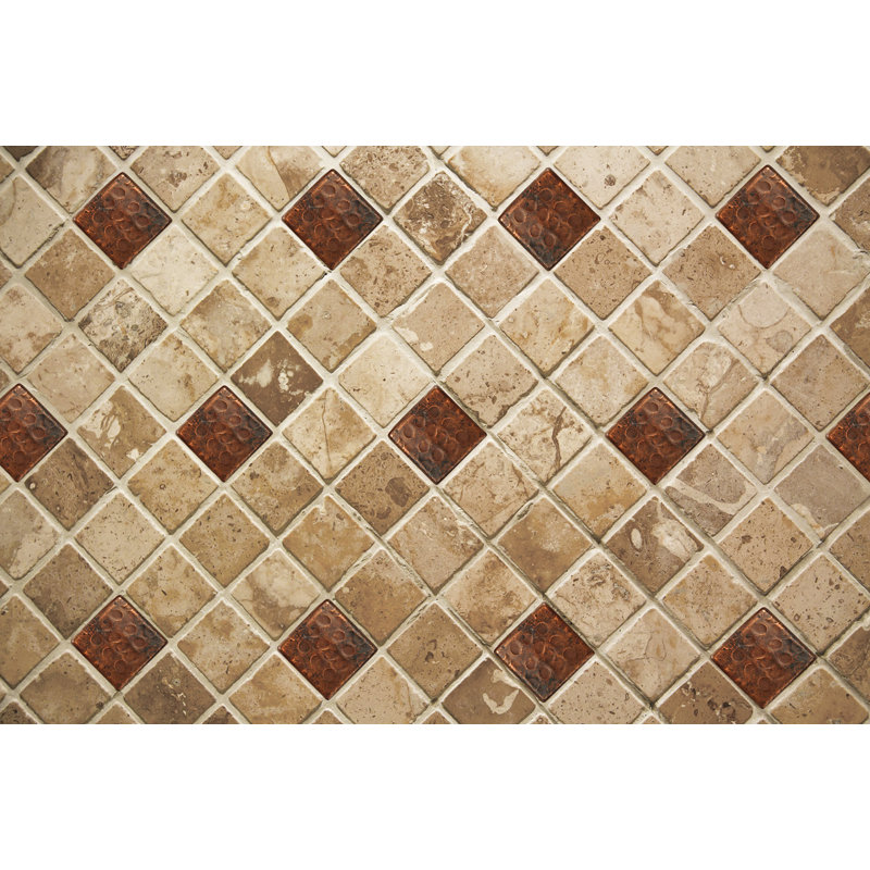 Premier Copper Products 2" x 2" Hammered Copper Tile & Reviews | Wayfair