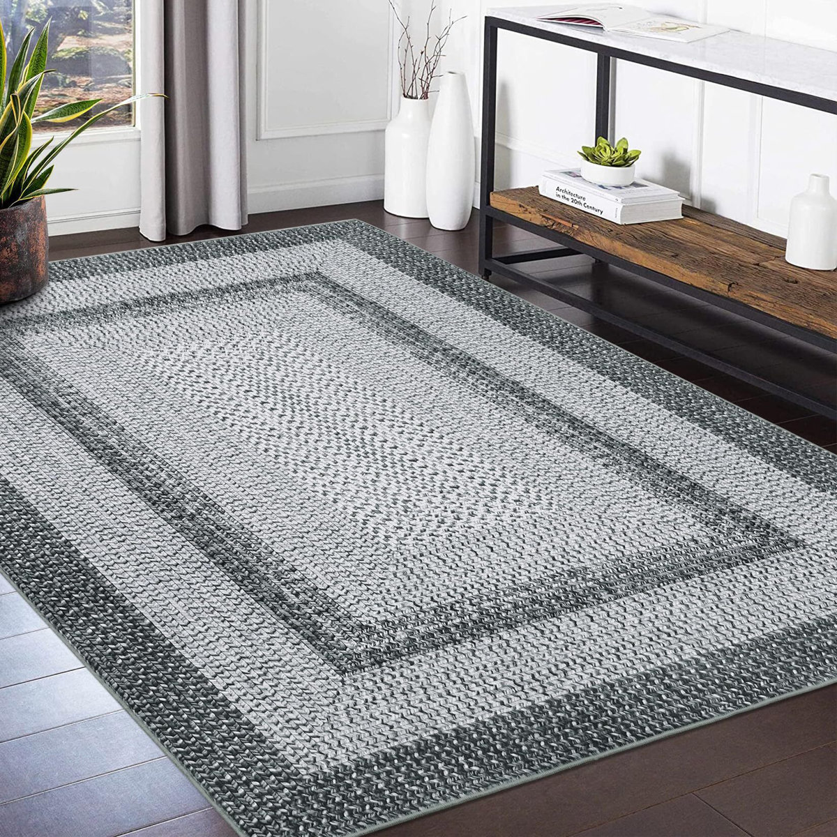 Hokku Designs Washable Area Rugs 10X13 Rug Living Room Rug Modern Rugs ...