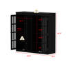 Lark Manor™ 47.2 '' Four-Layer Square Combatable Bookcase With Glass ...