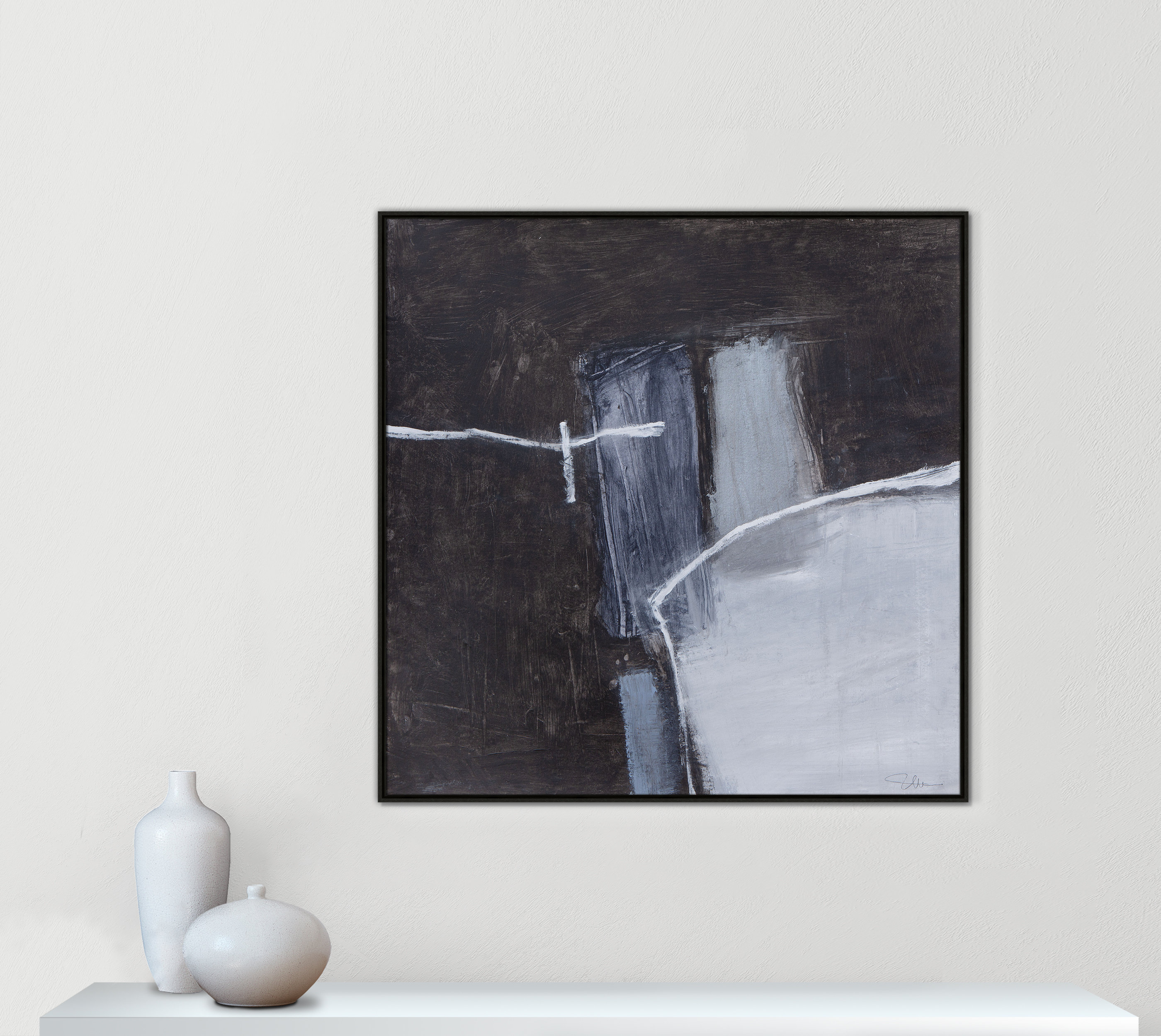 Casa Fine Arts Graphite Gemstones I Print by Casa Fine Arts | Wayfair