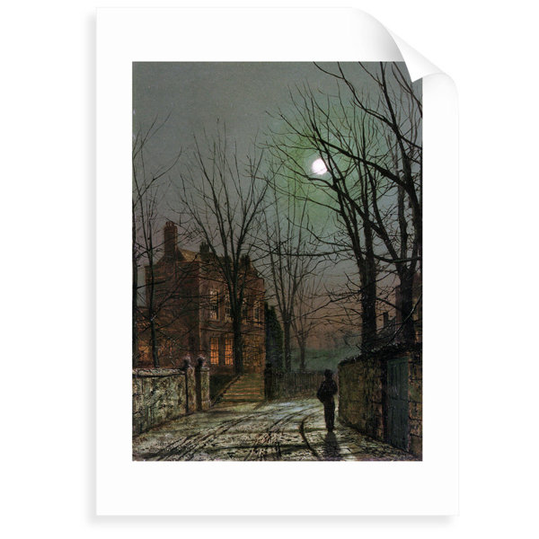 East Urban Home By The Light Of The Moon, 1882 by John Atkinson ...