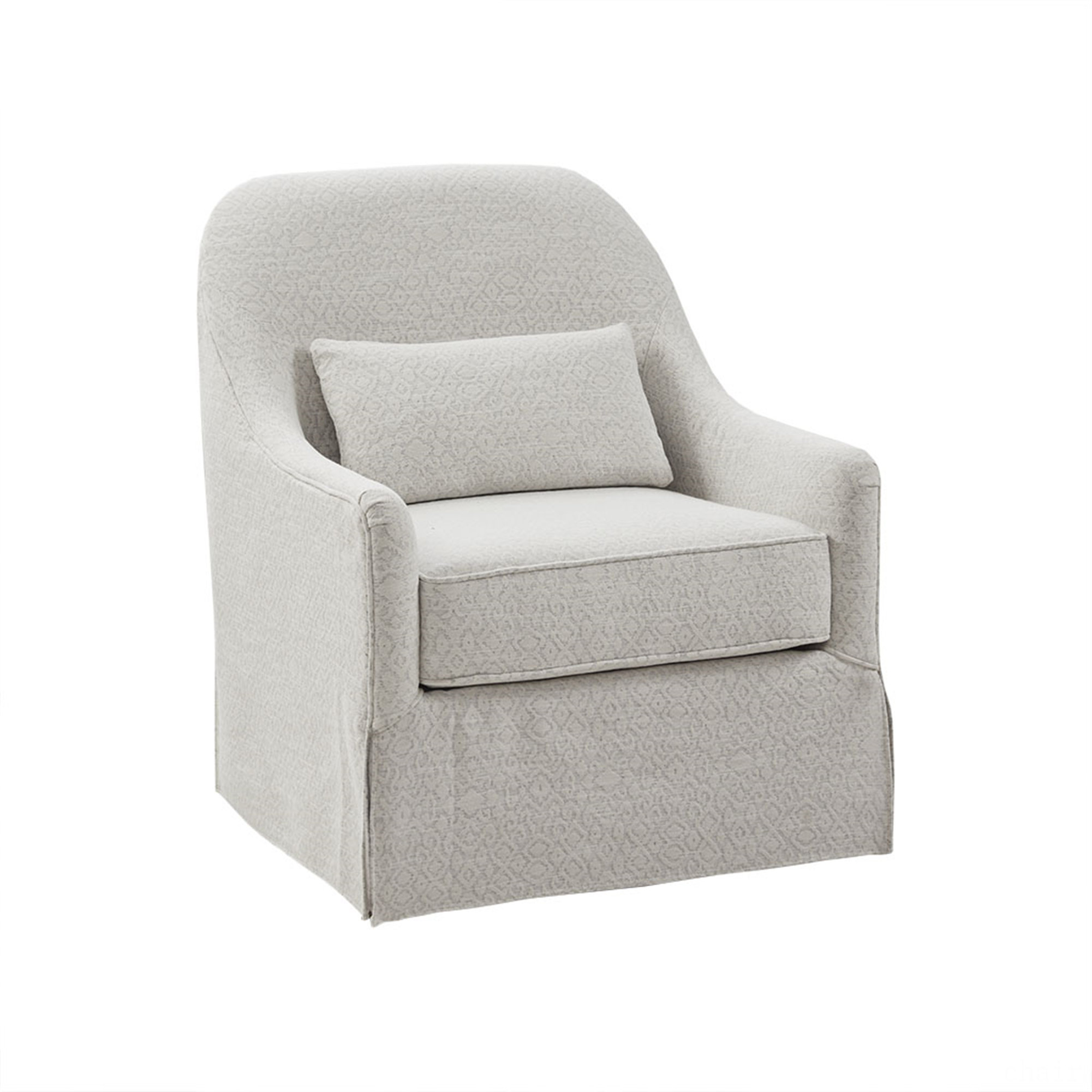 Corrigan Studio® Swivel Chair With Lumber Pillow, Living Room Single ...